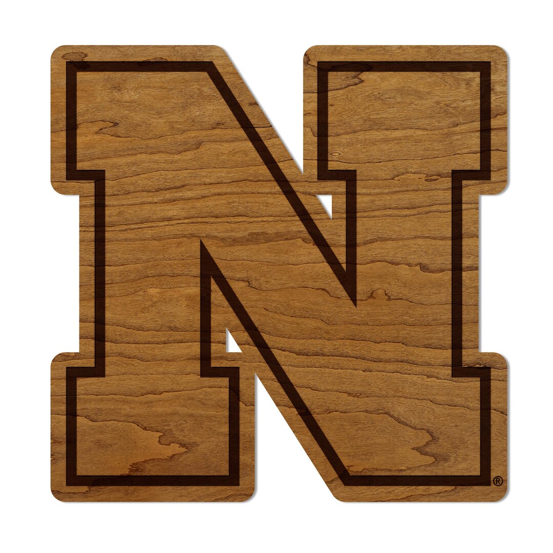 University of Nebraska N Logo Wall Hanging – Crafted From Cherry and ...