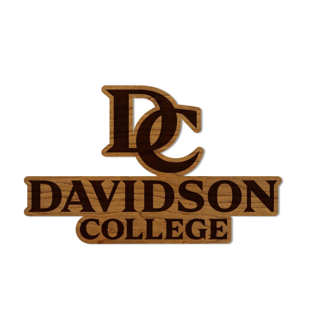 Davidson College Logo Wall Hanging - Crafted From Cherry or Maple Wood ...