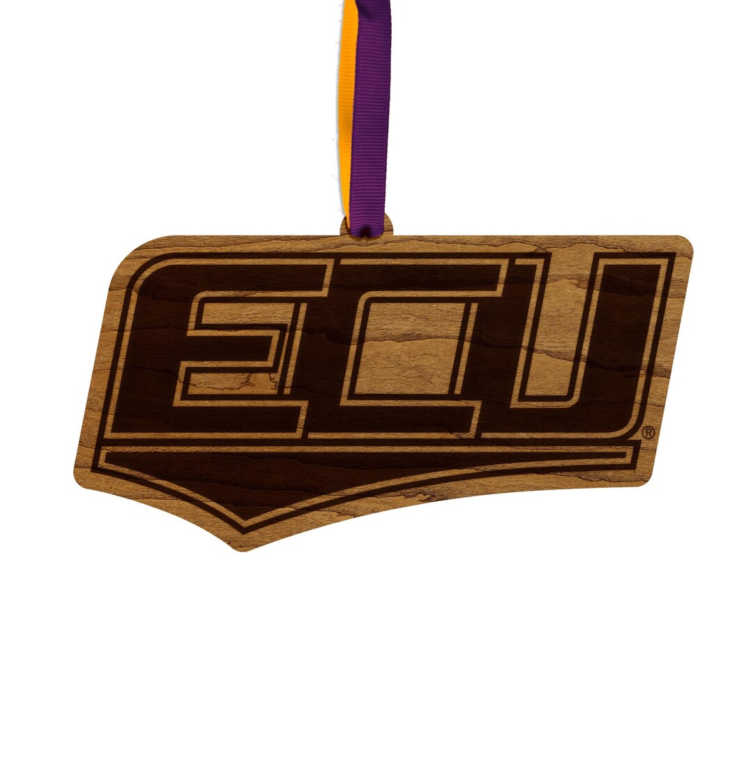 East Carolina University Flying ECU on State Ornament – Crafted From ...