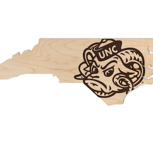 University of North Carolina Ramses on State Wall Hanging – Crafted ...