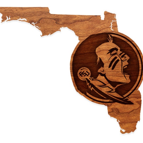 Florida State University FSU Wall Hanging Crafted From - Etsy