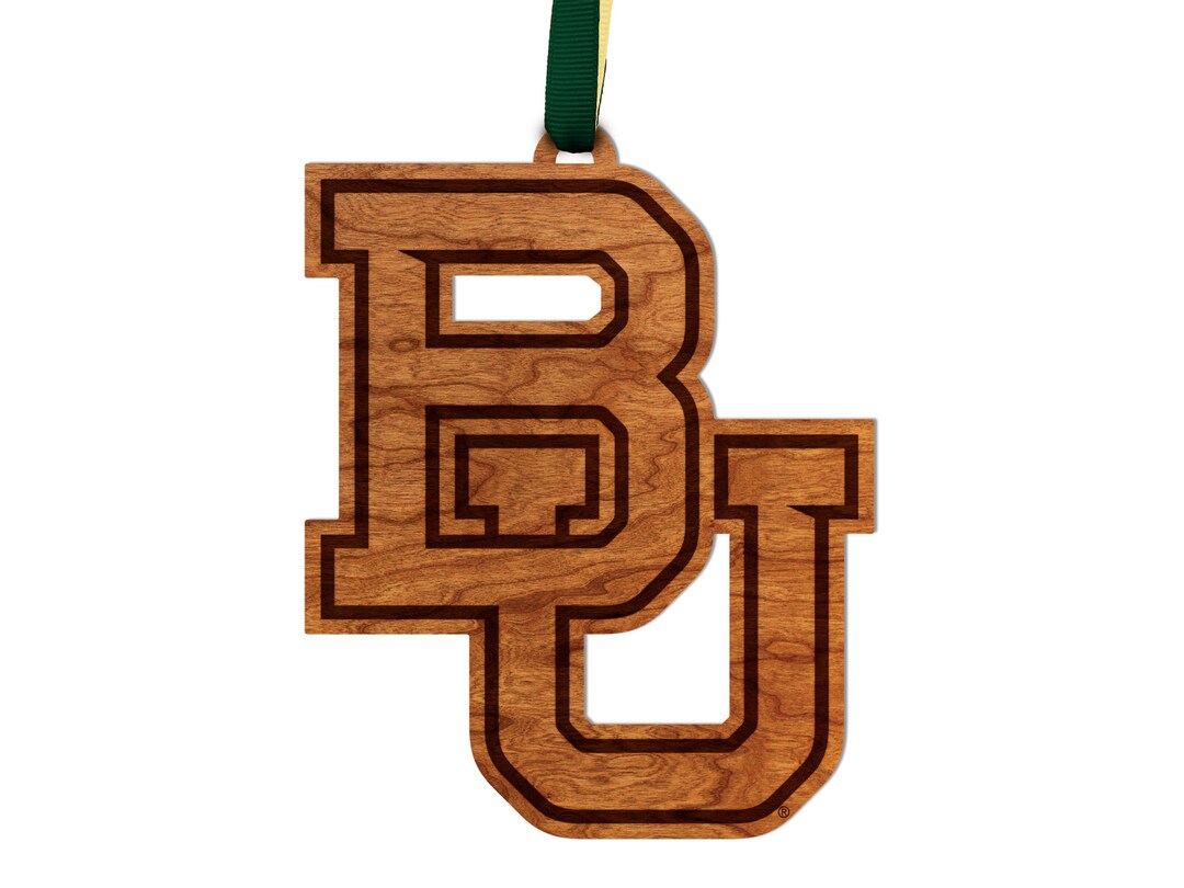 Baylor Logo Ornament Crafted From Cherry and Maple Wood Click to See ...