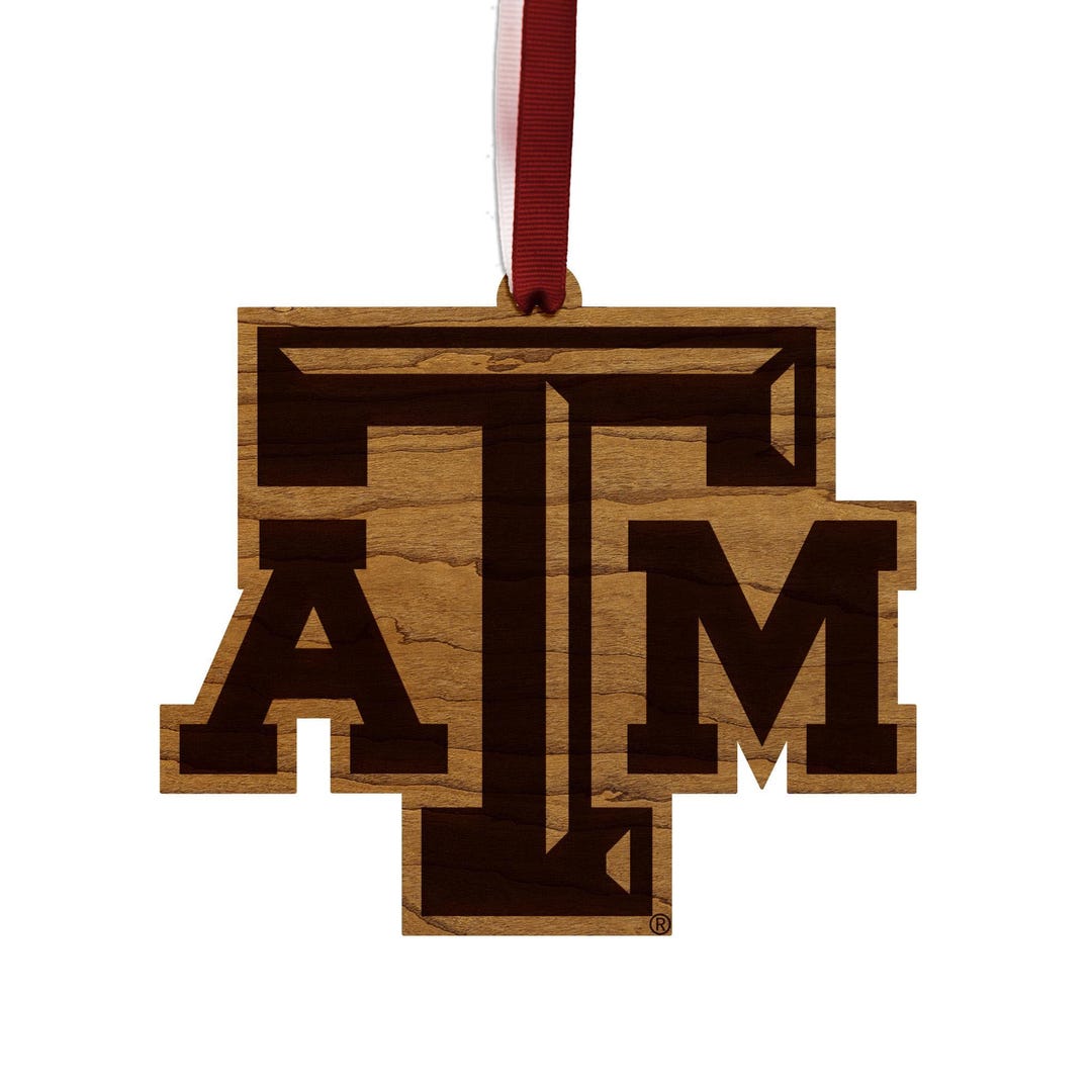 Texas A&M University TAM Logo Ornament – Crafted From Cherry and Maple ...