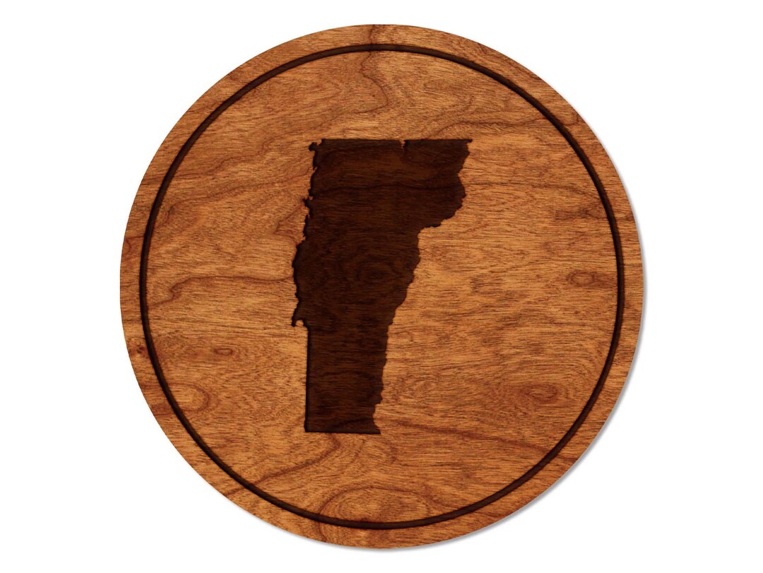 State Map Coaster All 50 States Available Crafted From Cherry or Maple ...