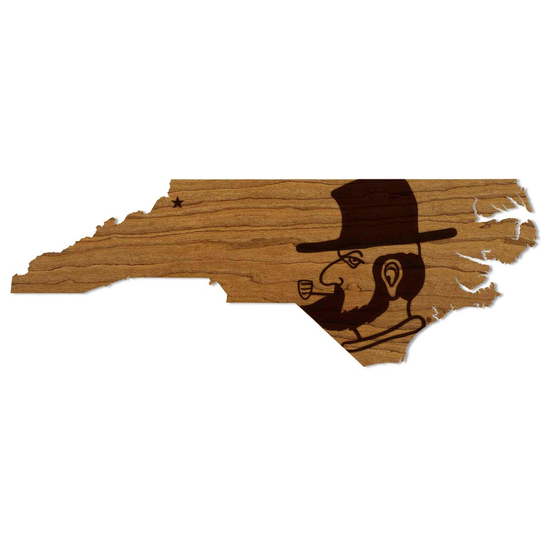 Appalachian State University Yosef Head on State Wall Hanging - Crafted ...