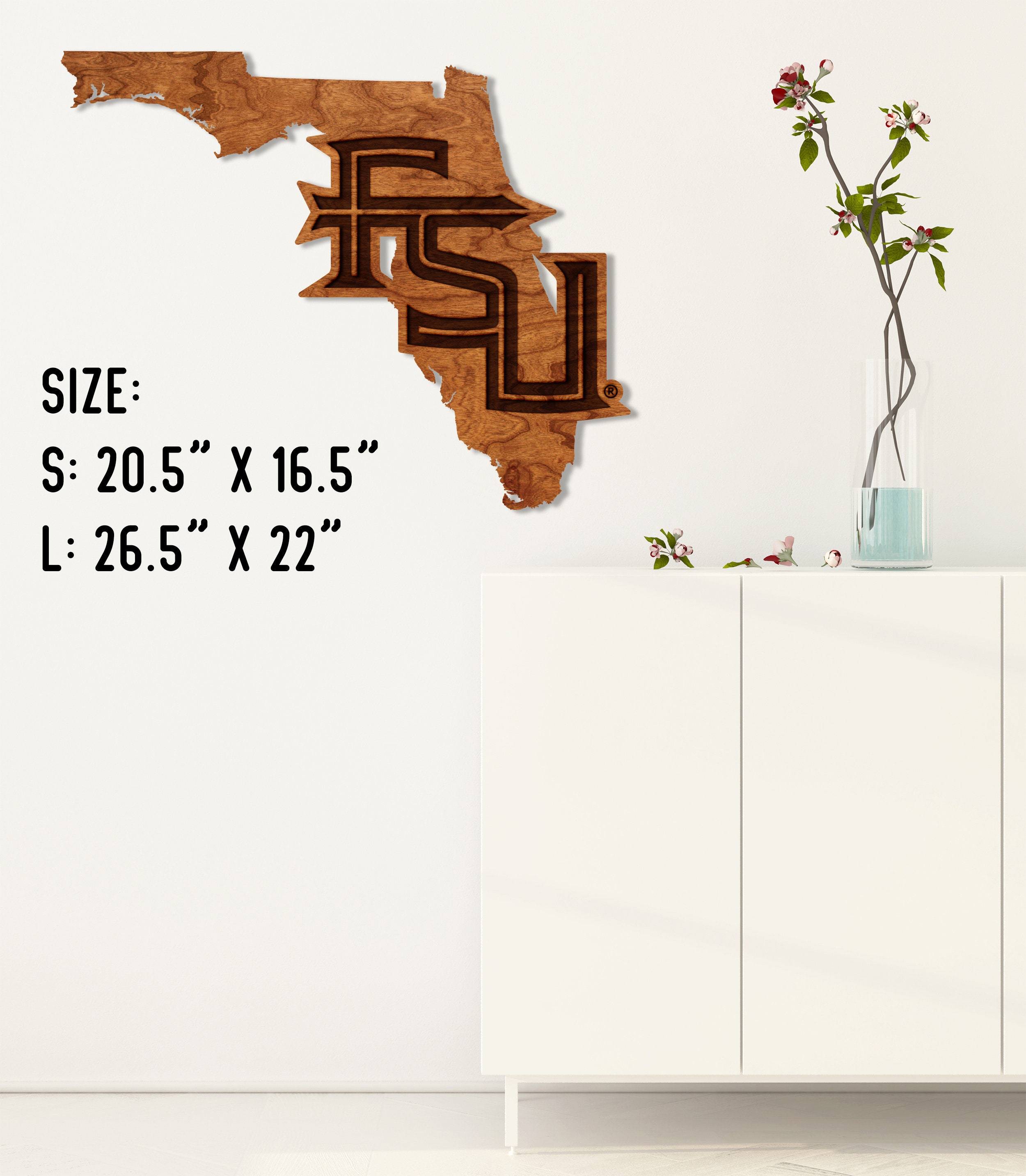 Florida State University FSU Wall Hanging Crafted From - Etsy