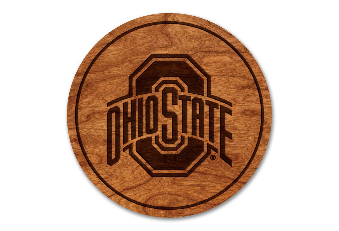 Ohio State Buckeyes Coaster Crafted From Cherry or Maple Wood the Ohio ...