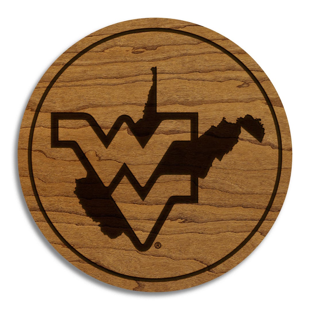 West Virginia Flying WV on State Coaster – Crafted From Cherry or Maple ...