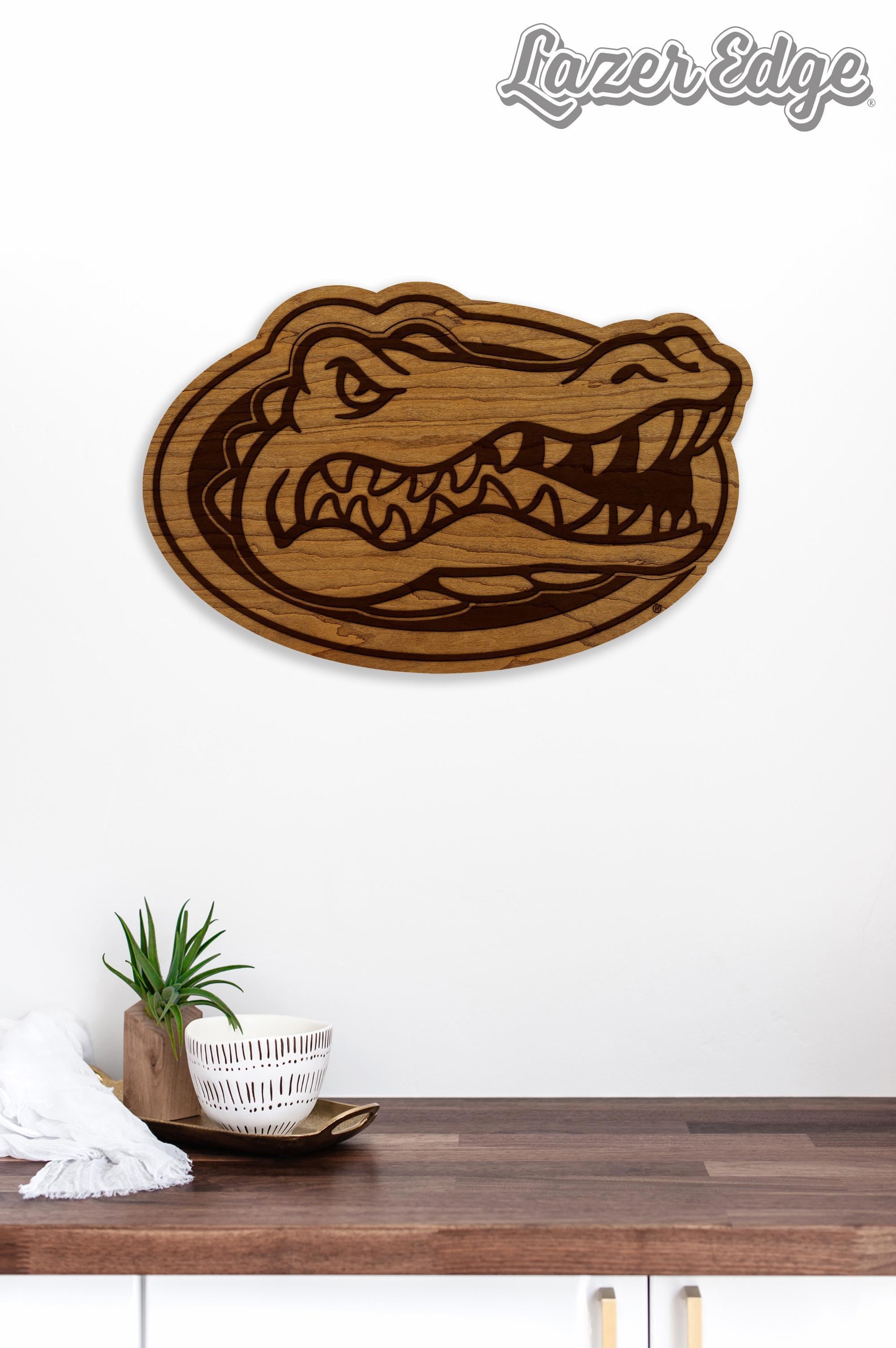 University of Florida Gators Cutout Wall Hanging - Crafted From Cherry ...