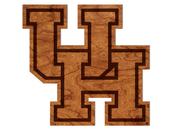 University of Houston UH Wall Hanging Crafted From - Etsy