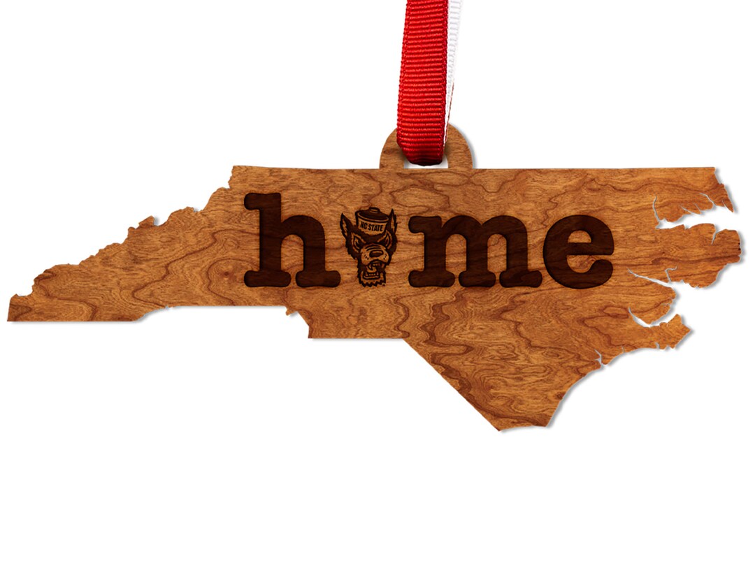 NC State Wolfpack Ornament Crafted From Cherry Wood Click to See ...