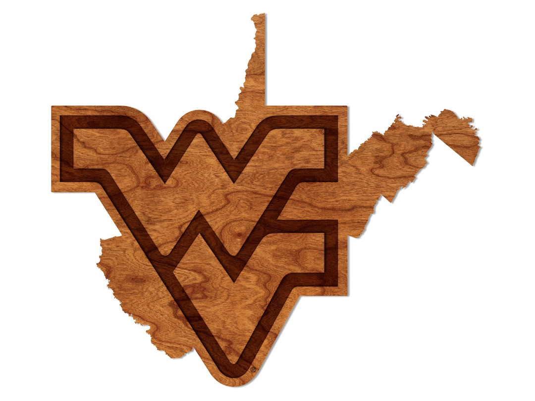 West Virginia University WVU Wall Hanging Crafted From Cherry or Maple ...