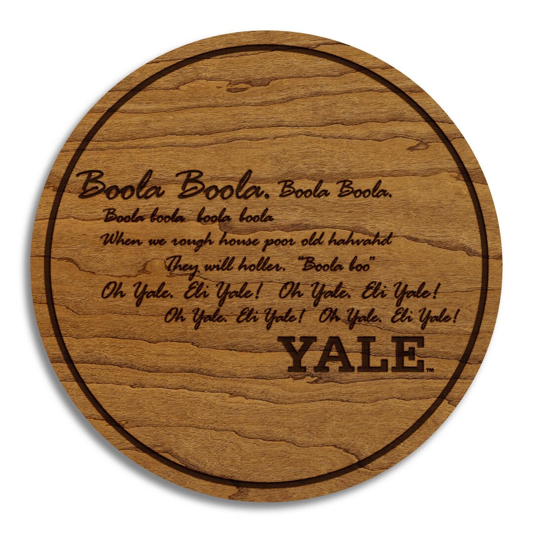 Yale University Fight Song Coaster – Crafted From Cherry or Maple Wood ...