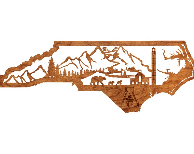 Appalachian State University ASU Skyline Wall Hanging - Etsy