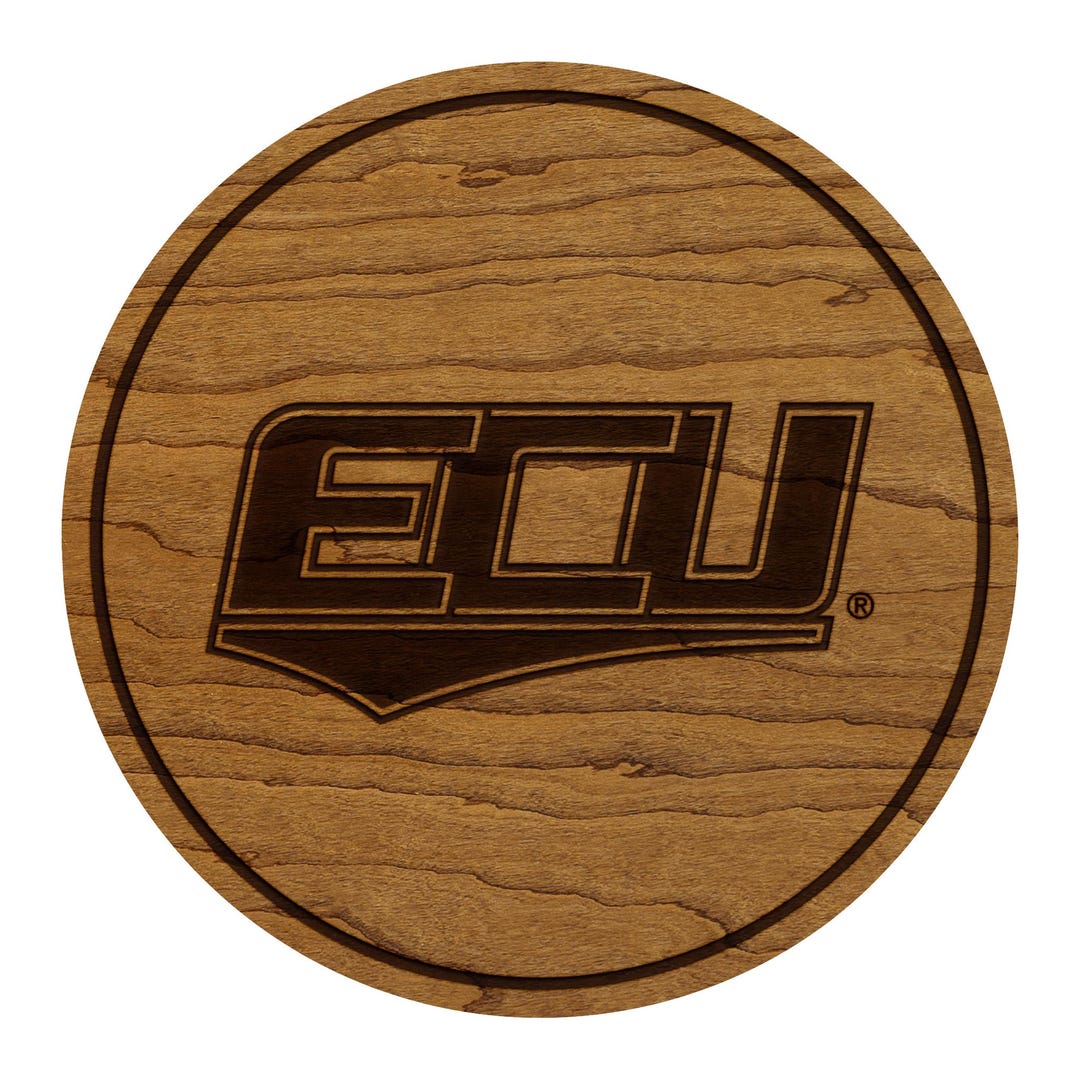 East Carolina University Flying ECU Coaster – Crafted From Cherry or ...