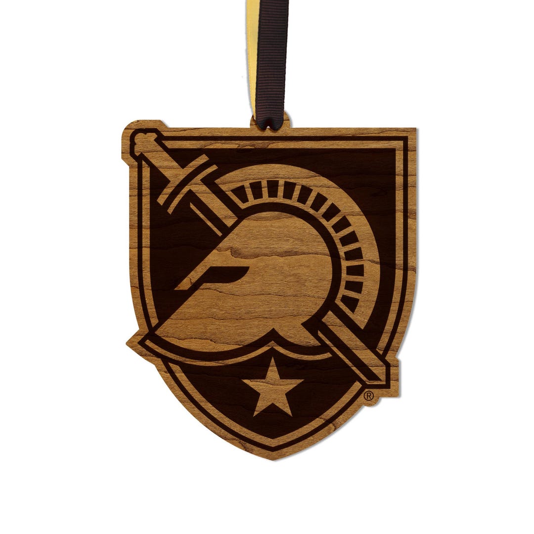 West Point University Army Shield Ornament – Crafted From Cherry and ...