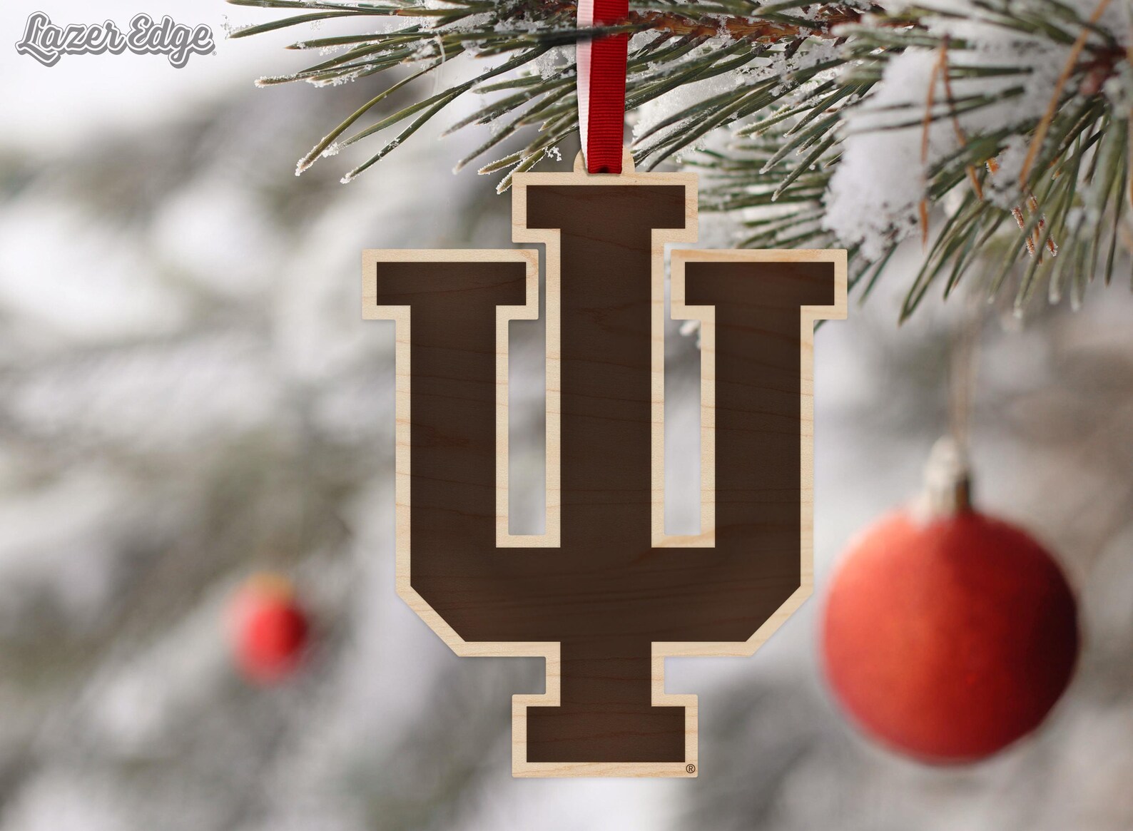 Indiana University IU Ornament – Crafted From Cherry and Maple Wood - Etsy