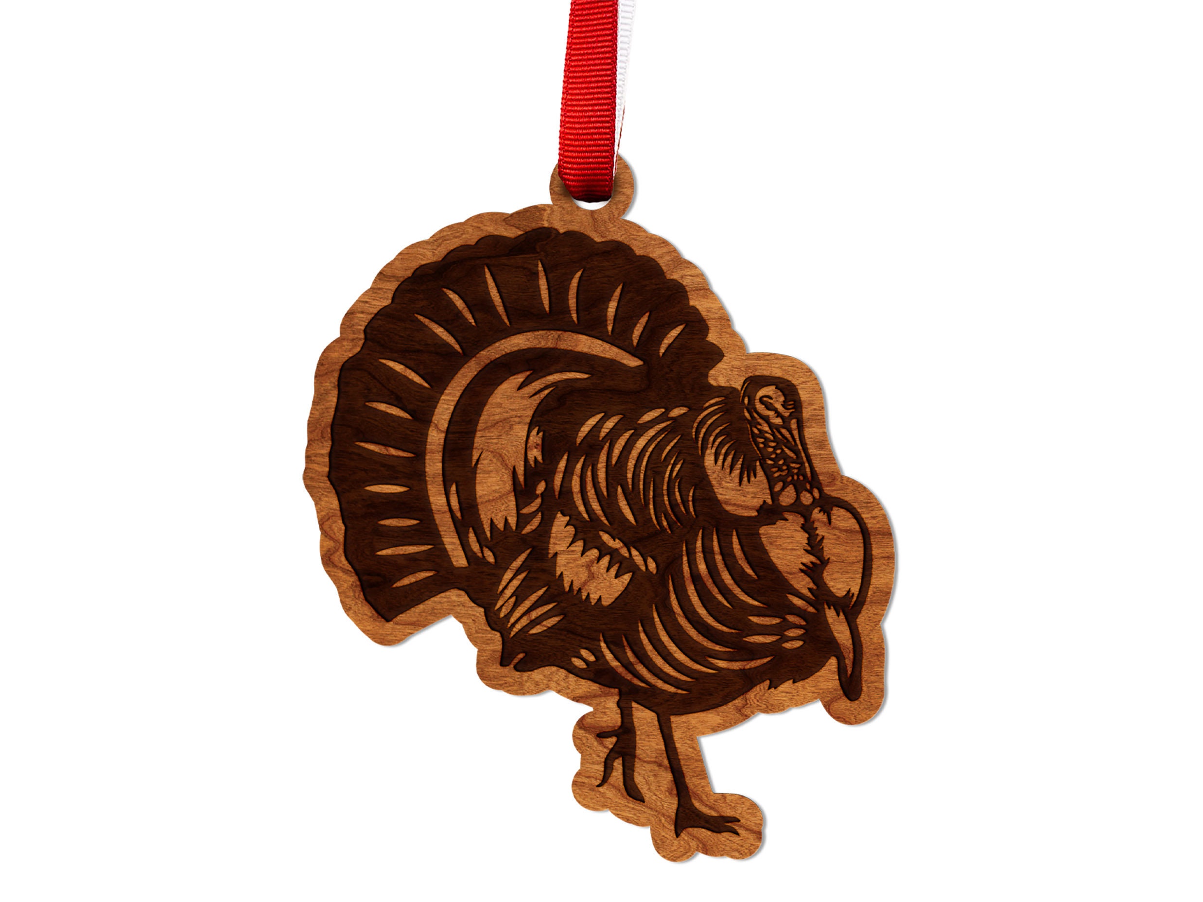Turkey Hunting Ornament Crafted From Cherry or Maple Wood - Etsy