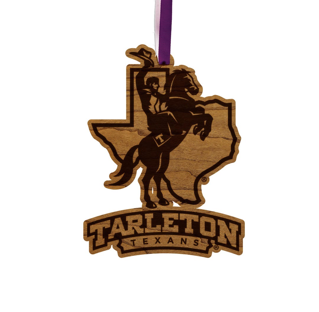 Tarleton State University Texans Ornament – Crafted From Cherry and Maple Wood – Tarleton Texans ...