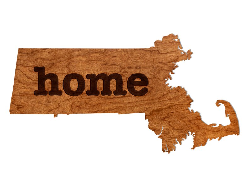 Home State Map All 50 States Available Crafted From Cherry - Etsy