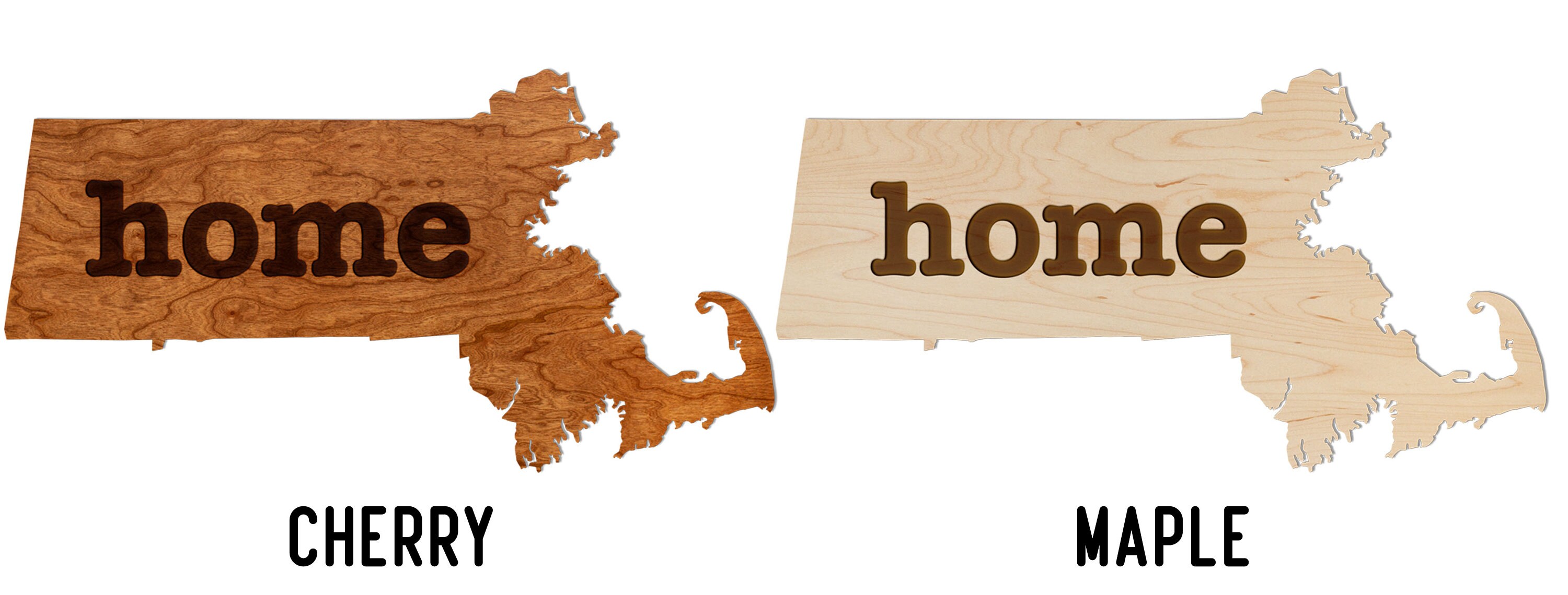 Home State Map All 50 States Available Crafted From Cherry - Etsy