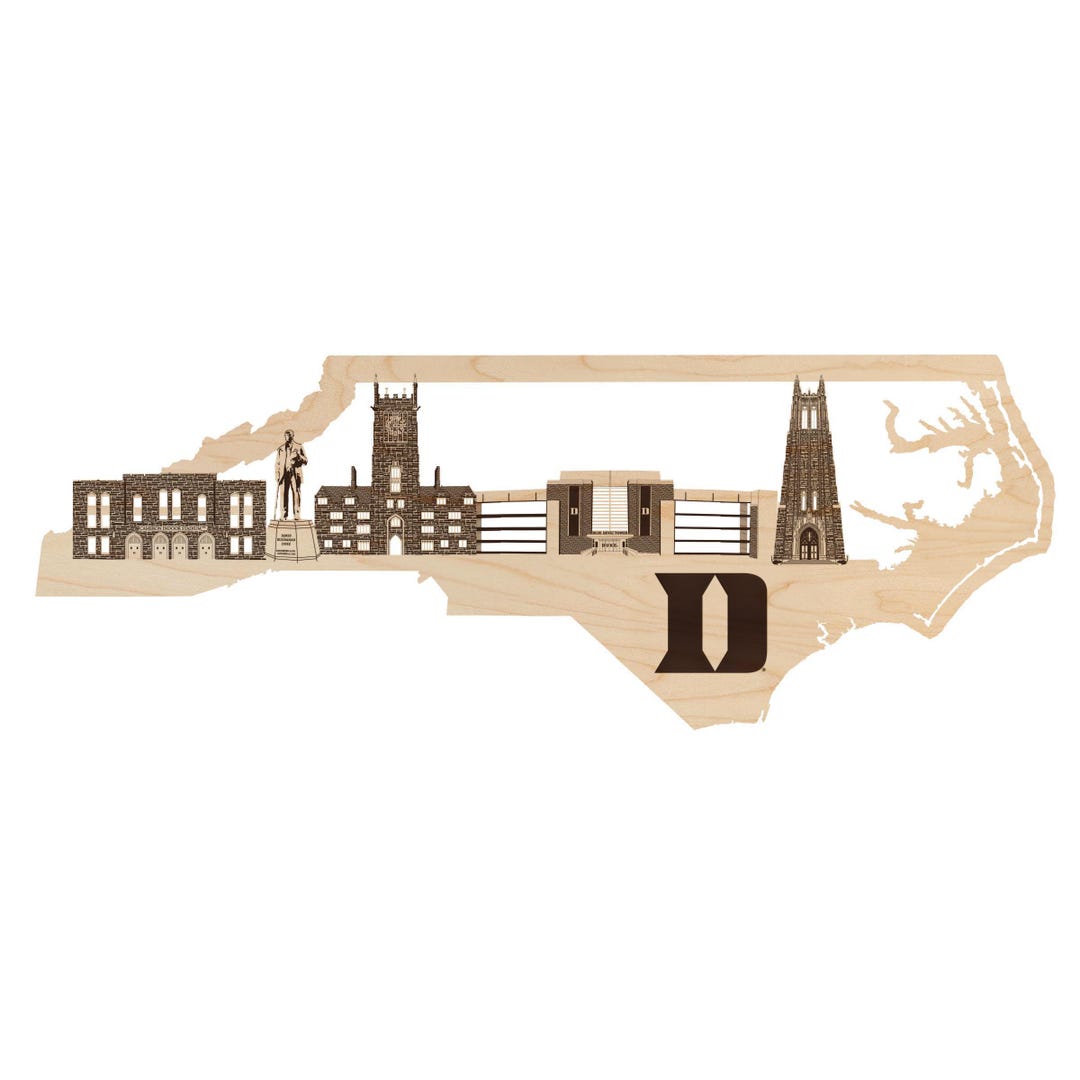 Duke University Skyline Wall Hanging - Crafted From Cherry and Maple ...