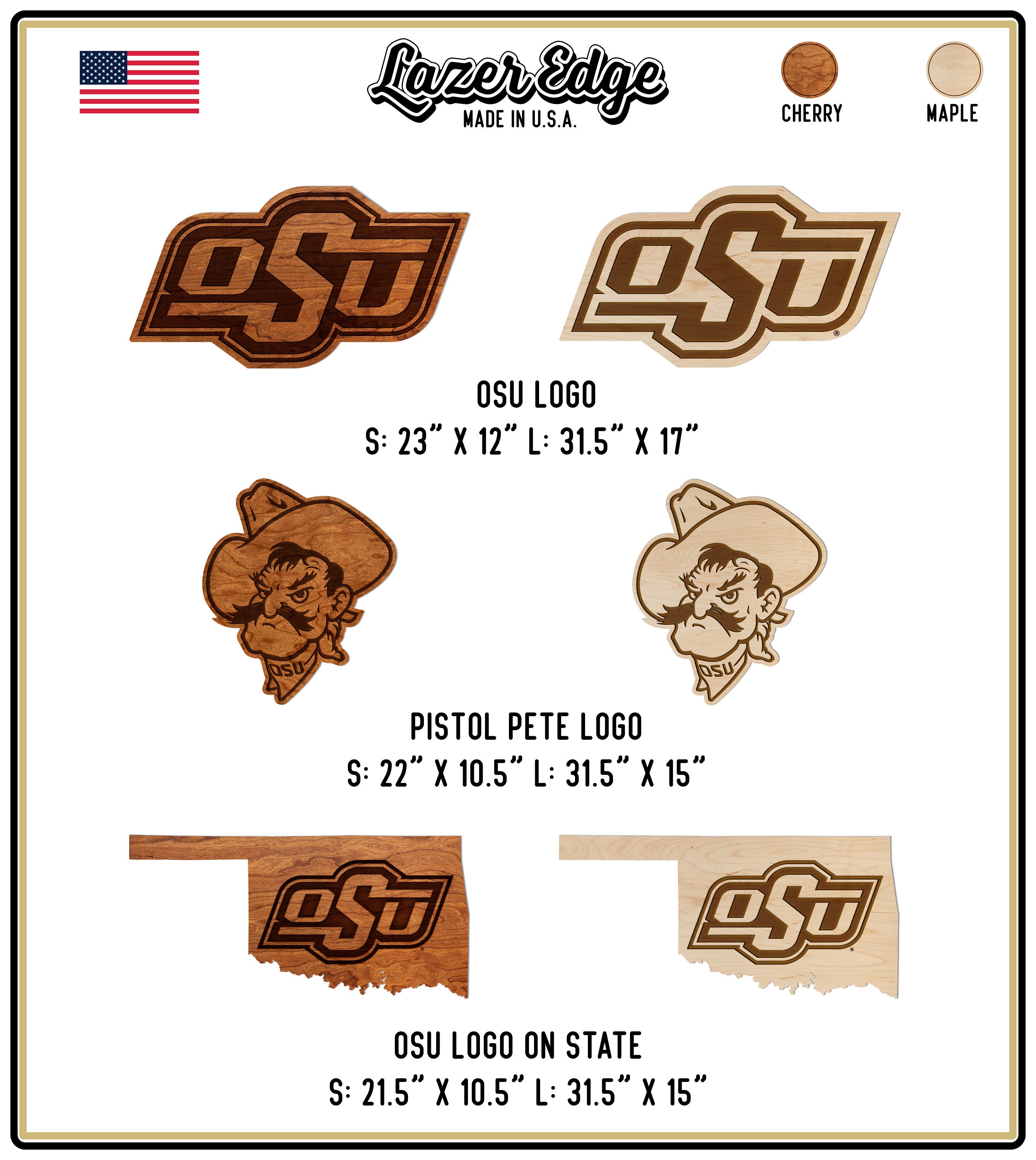 Oklahoma State University OSU Wall Hanging Crafted From - Etsy