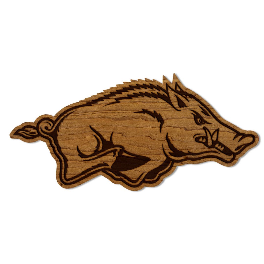 University of Arkansas Razorback Cutout Wall Hanging – Crafted From ...