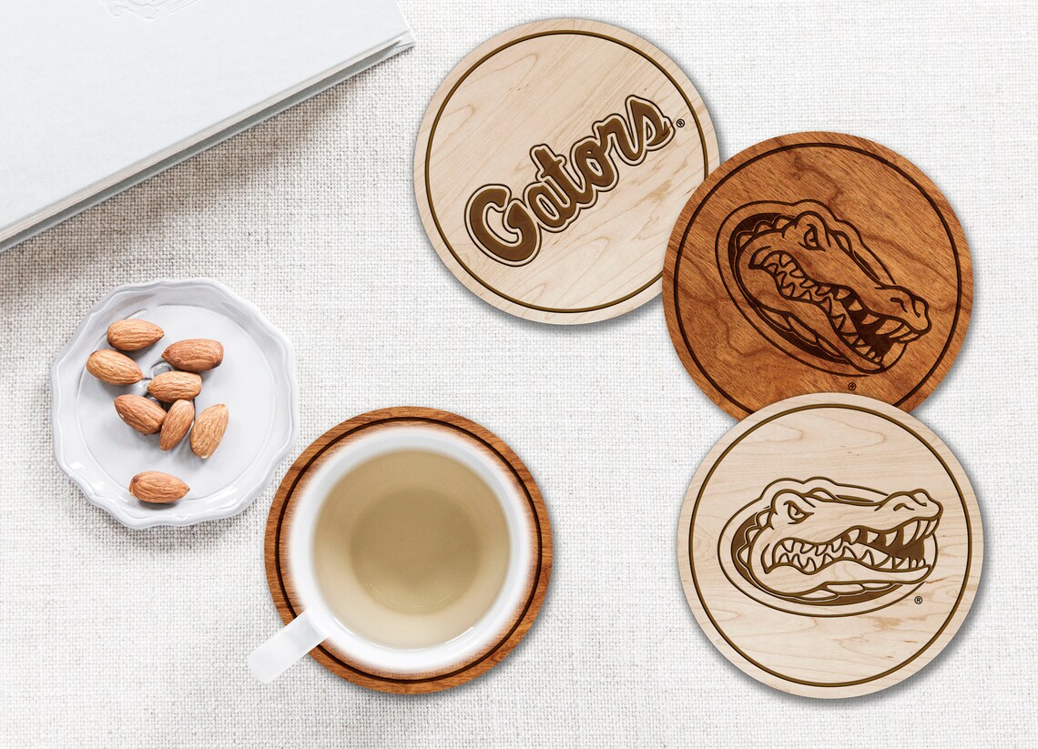 Florida Gators Coaster Crafted From Cherry or Maple Wood | Etsy