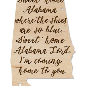 Sweet Home Alabama Wall Hanging – Crafted From Cherry Wood - Etsy
