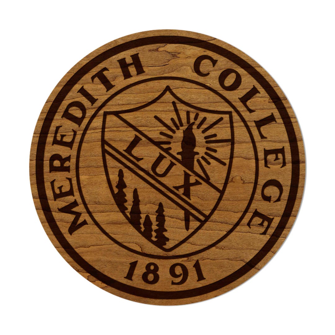 Meredith College Seal Wall Hanging - Crafted From Cherry or Maple Wood ...