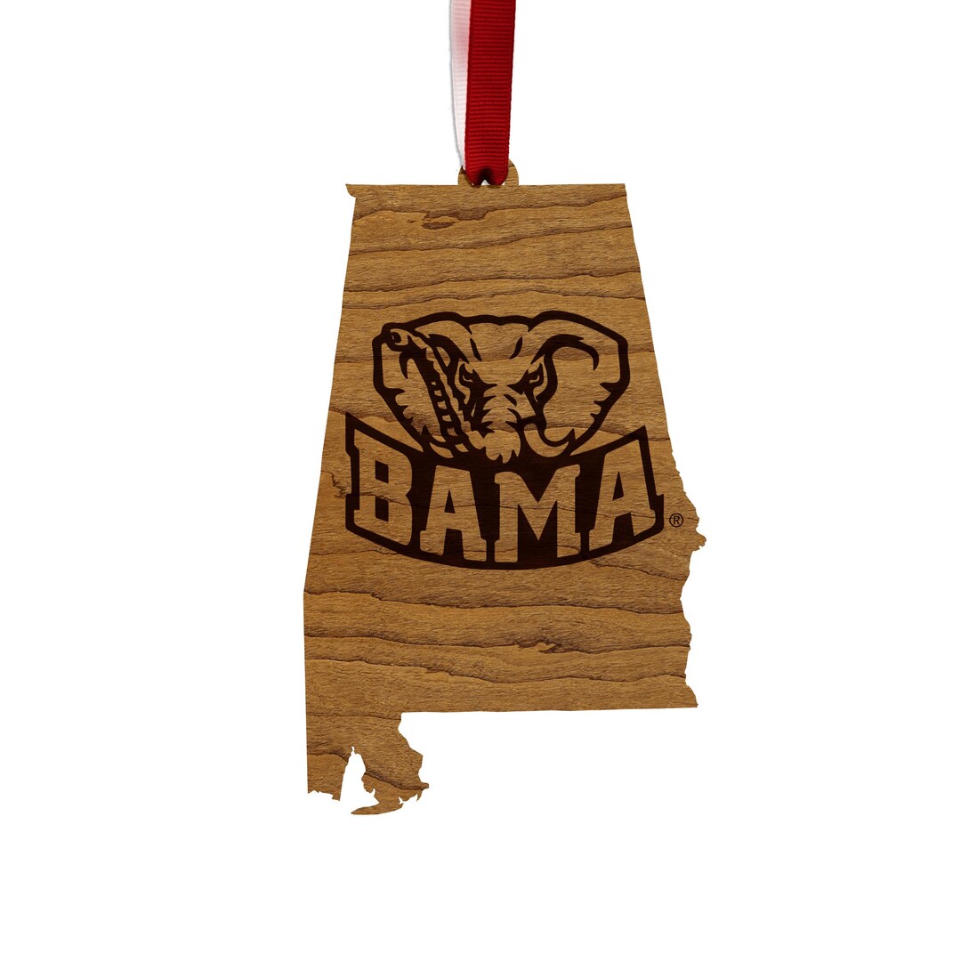 The University of Alabama Big Al on State Ornament - Crafted From ...