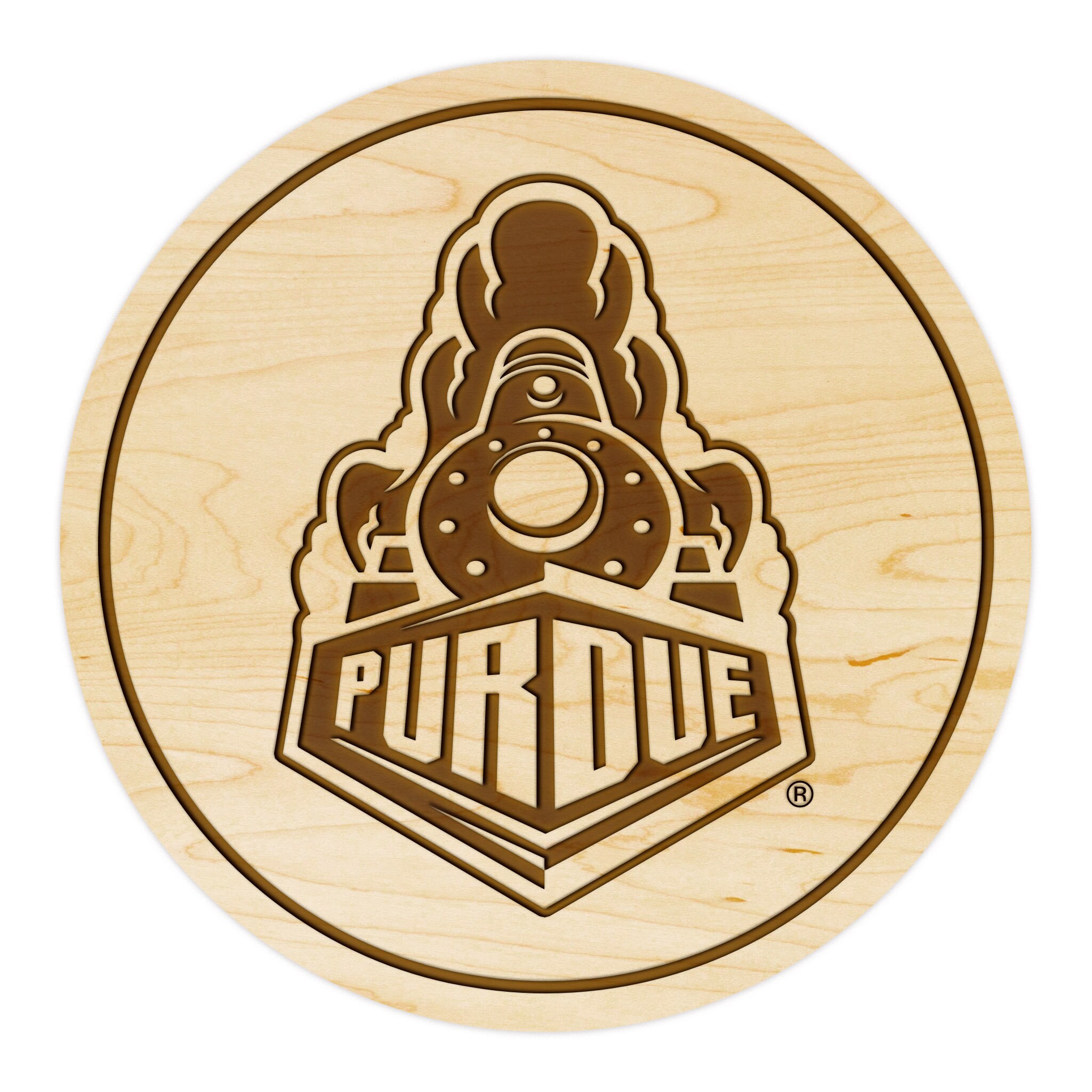 Purdue University Boilermakers Coaster Crafted from Cherry | Etsy