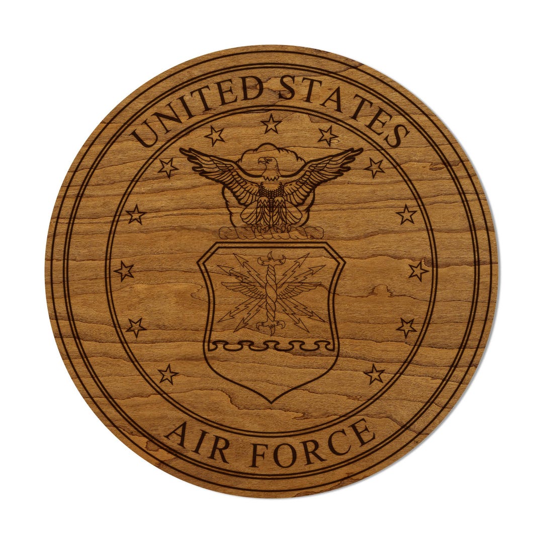United States Air Force Seal Wall Hanging – Crafted From Cherry or ...