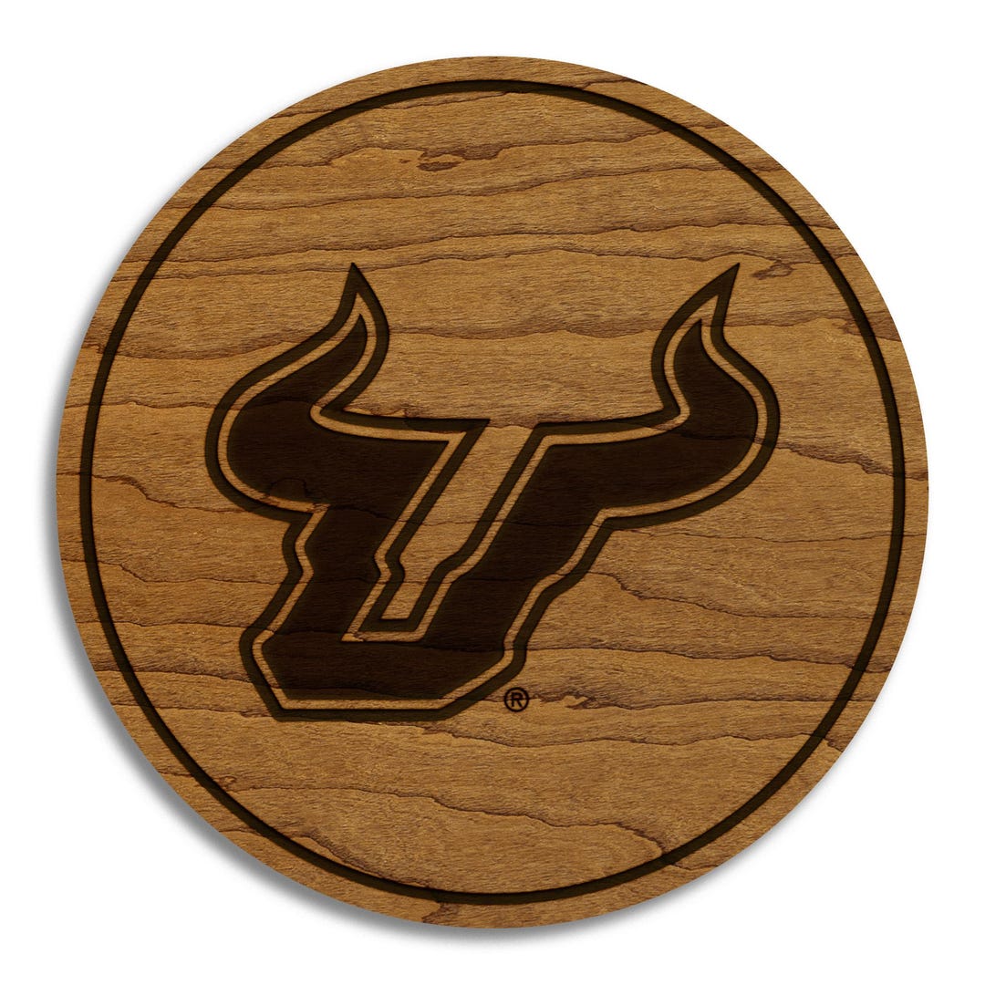 University of South Florida Bulls Coaster – Crafted From Cherry or ...