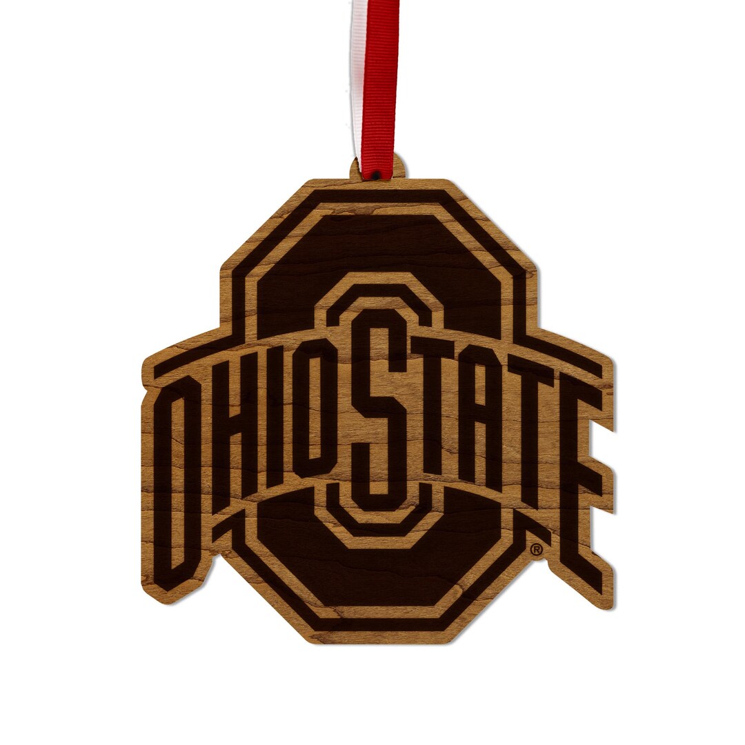 Ohio State University Block O Ornament – Crafted From Cherry and Maple ...