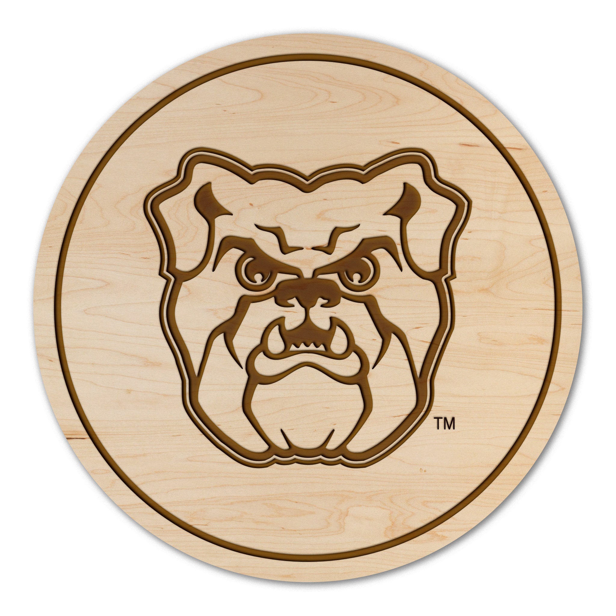 Butler University Bulldog Coaster Crafted from Cherry or | Etsy