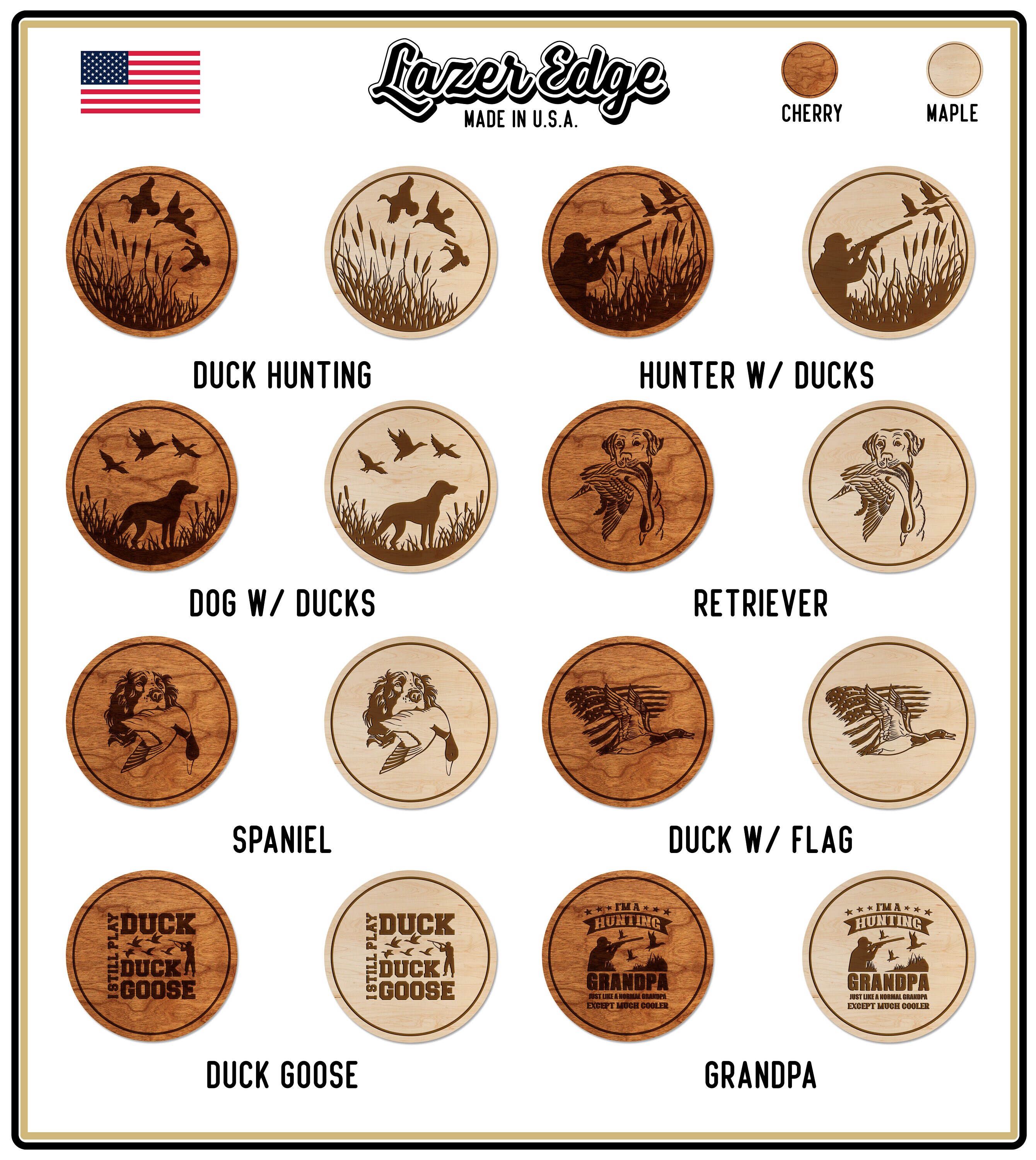 Duck Hunting Coaster Click To See Multiple Designs Crafted | Etsy