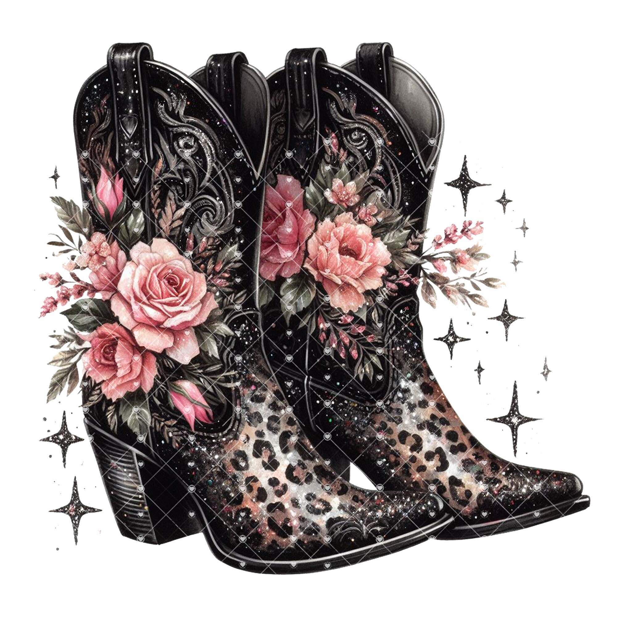 Cowboy Boots Clipart - Country Girl Clipart - Cute Cowgirl Boots ...