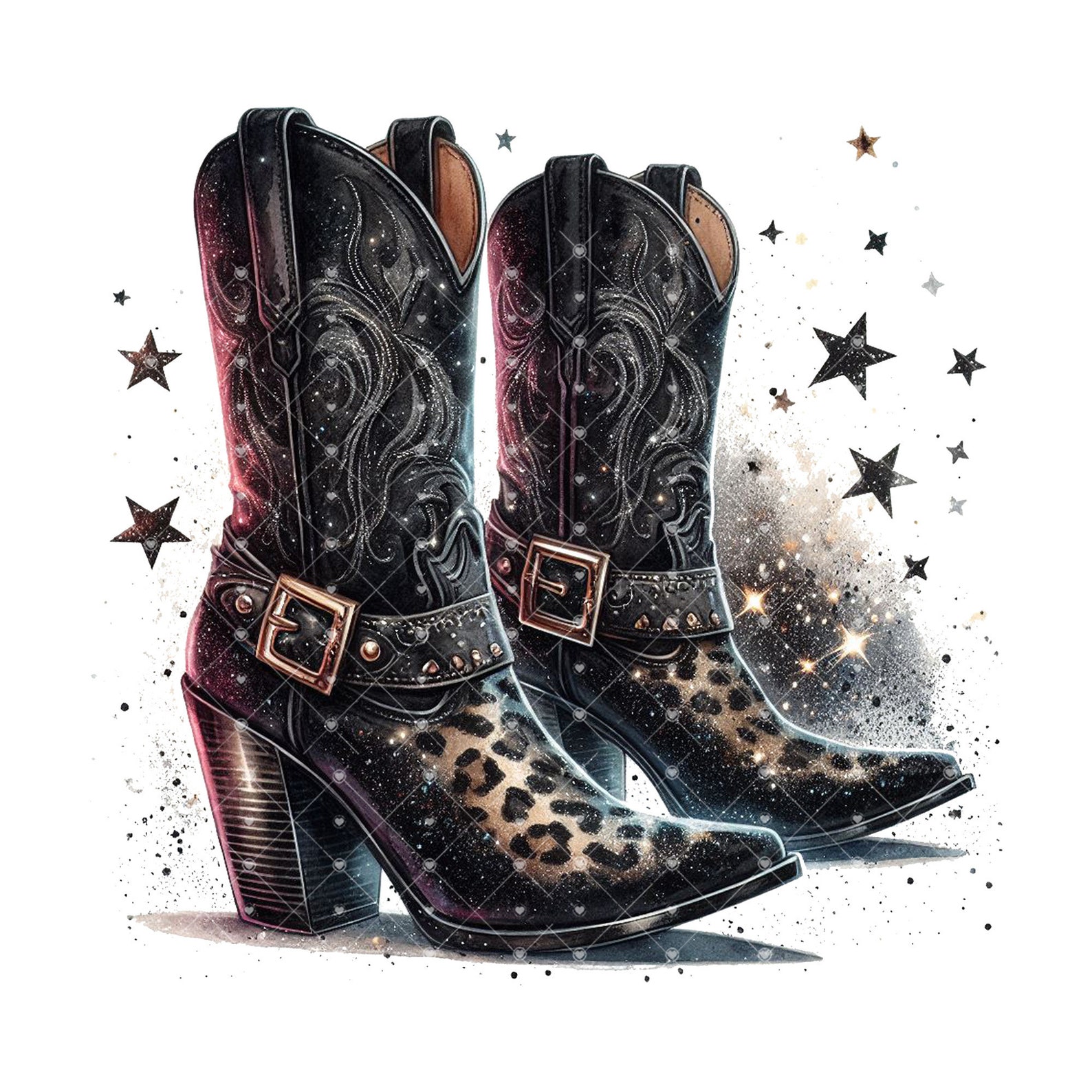 Cowboy Boots Clipart - Country Girl Clipart - Cute Cowgirl Boots ...