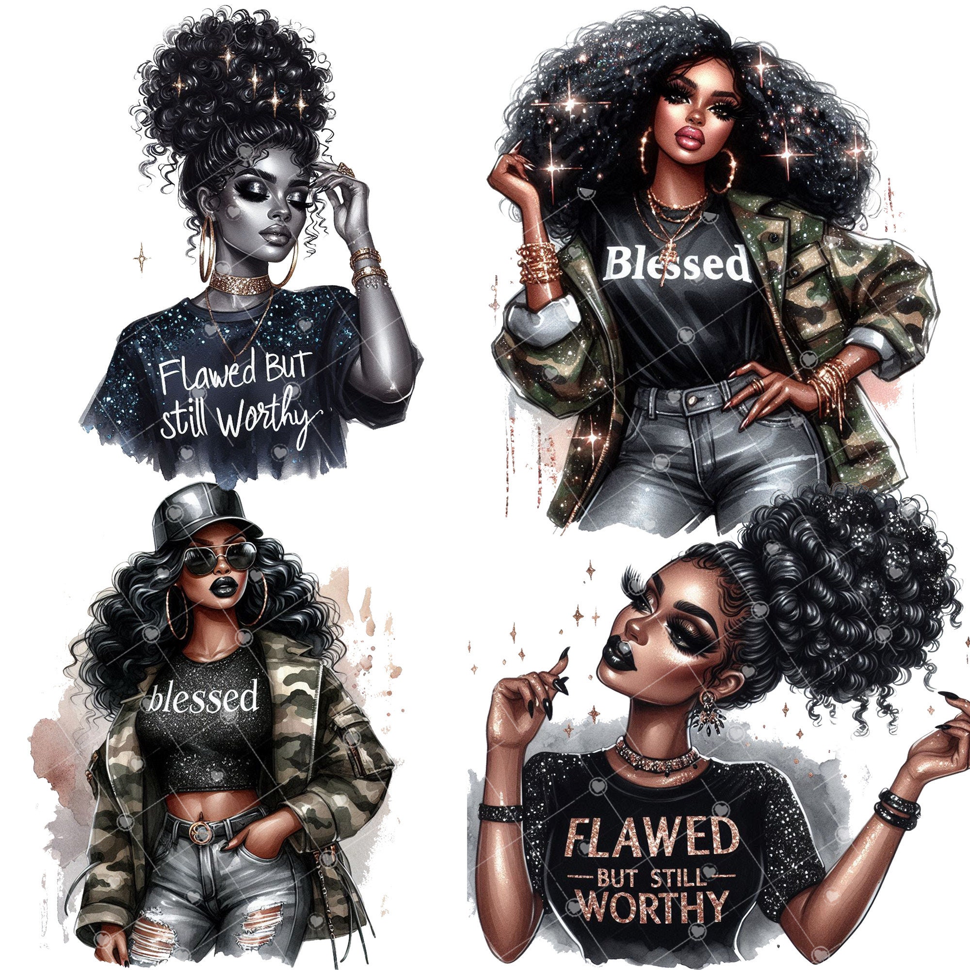 12 Black Girl Faith Clipart, Black Woman Praying Clipart, Jesus and ...
