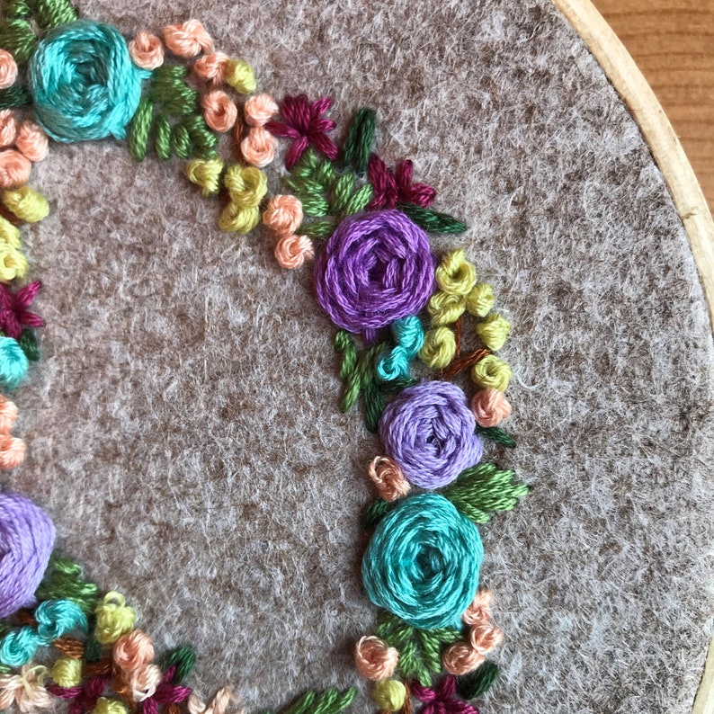 Floral Bohemian PEACE SIGN Embroidery Pattern/digital PDF - Etsy