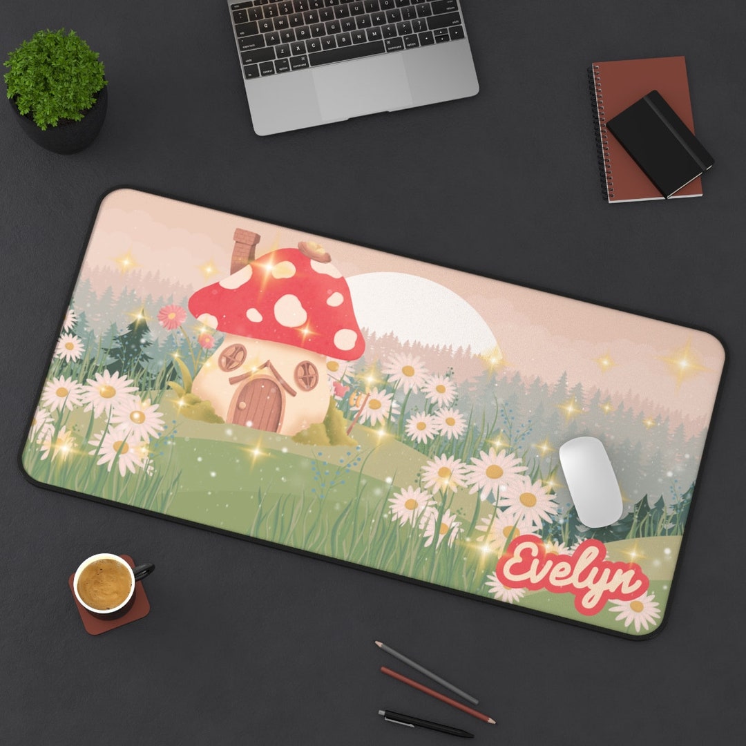 Personalized Kawaii Cottagecore Desk Pad for Students Teachers and ...