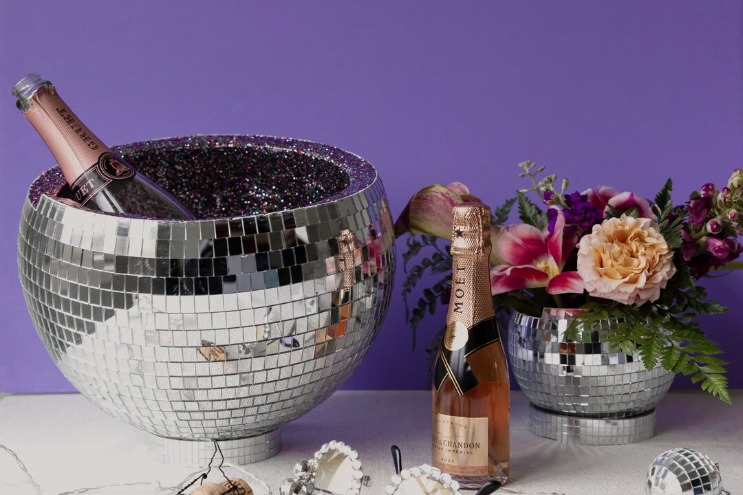 Disco Ball Ice Bucket | Custom Disco Cowgirl Champagne Chiller & Party ...