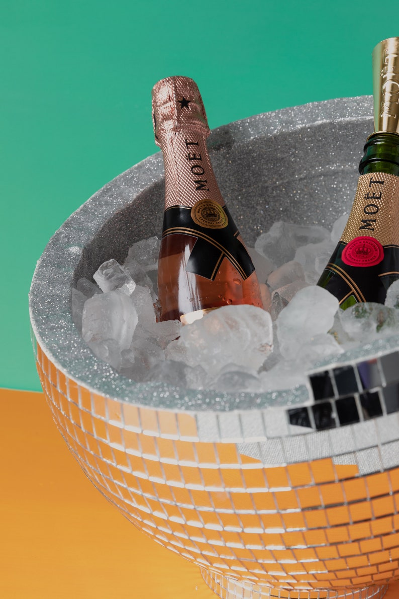 Disco Ball Ice Bucket | Custom Disco Cowgirl Champagne Chiller & Party ...