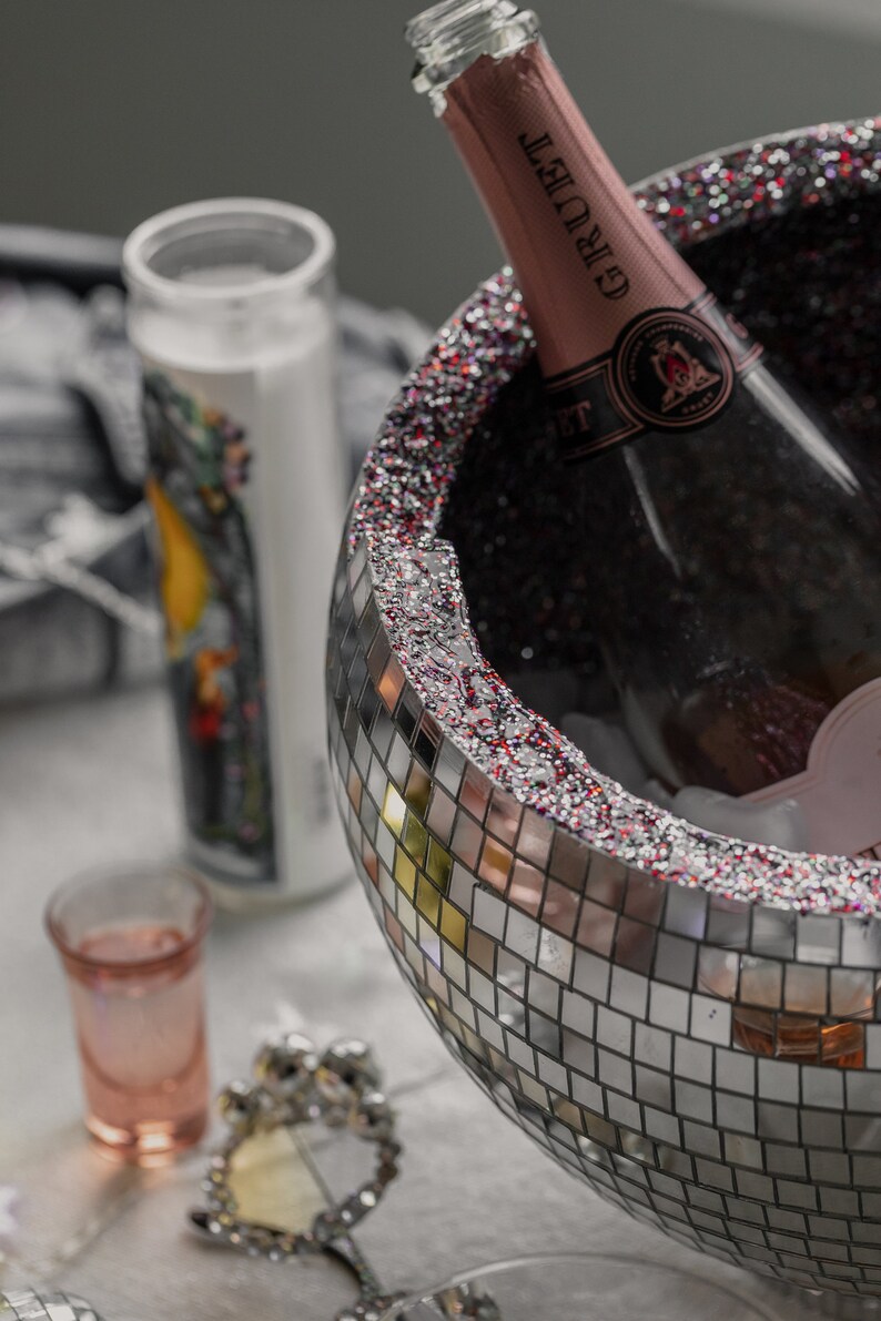 Disco Ball Ice Bucket | Custom Disco Cowgirl Champagne Chiller & Party ...