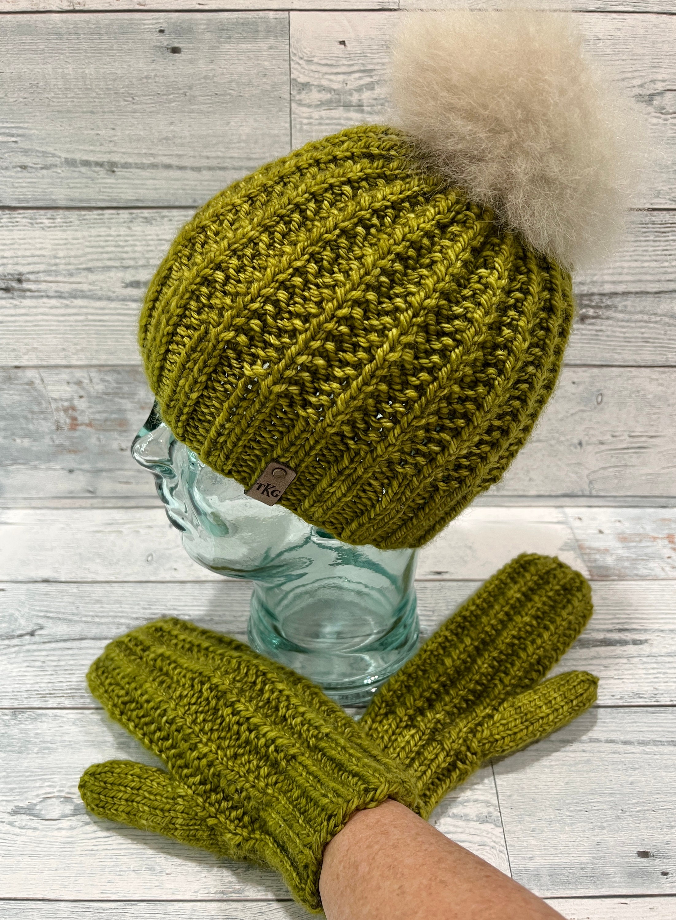 Squishy Split Rib Mittens Knit Pattern Bulky Yarn - Etsy