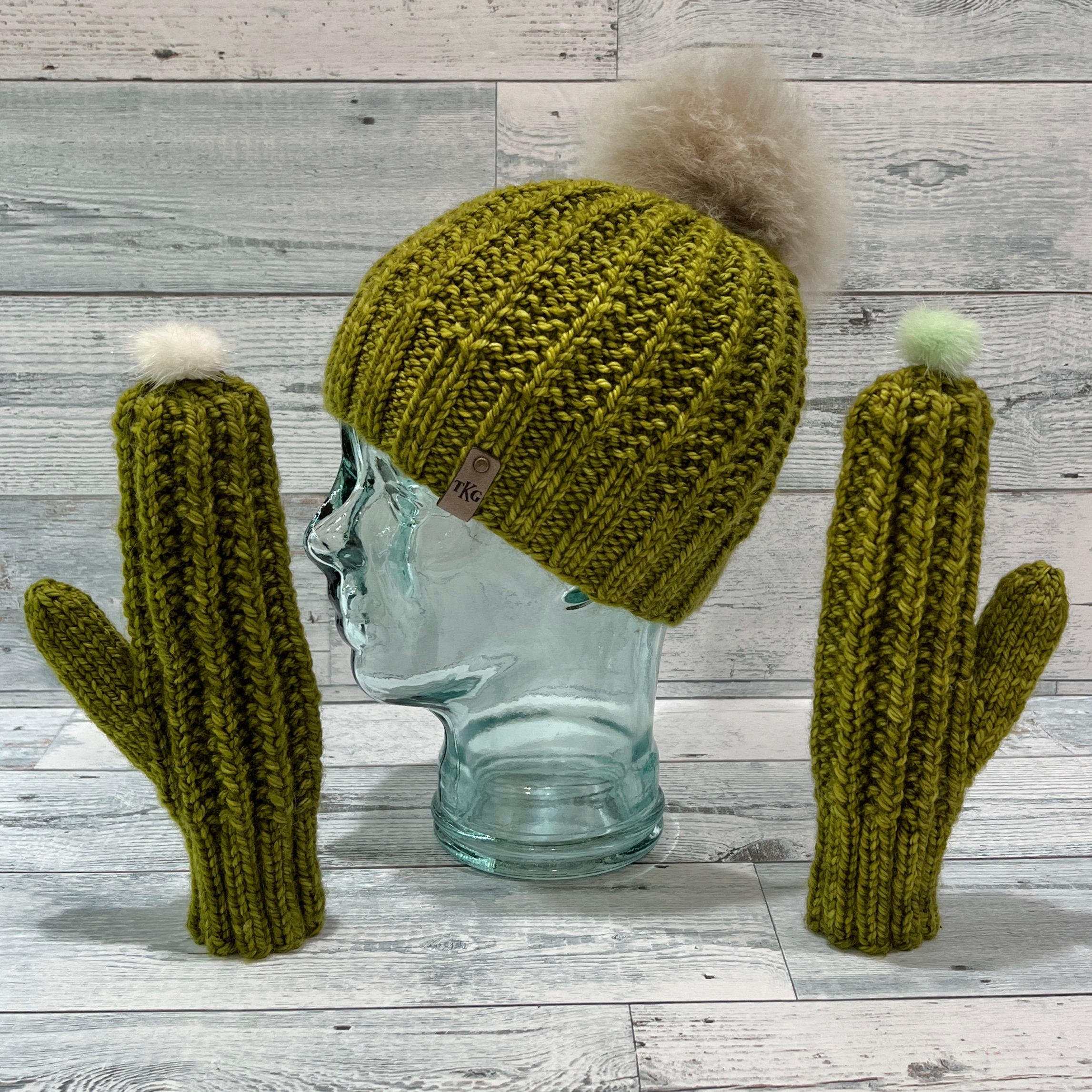 Squishy Split Rib Mittens Knit Pattern Bulky Yarn - Etsy