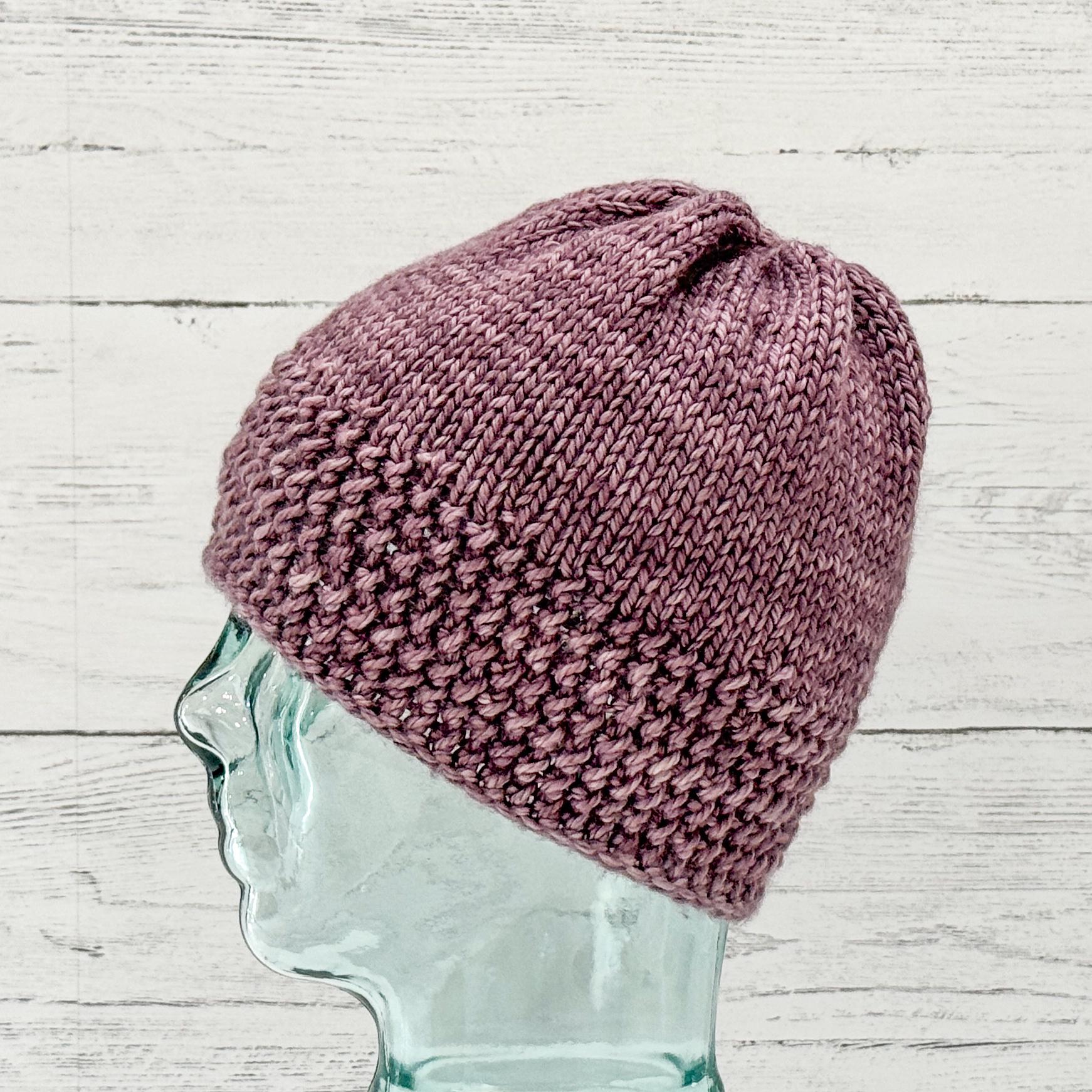 Old English Acorn Beanie Knit Pattern Bulky Yarn - Etsy