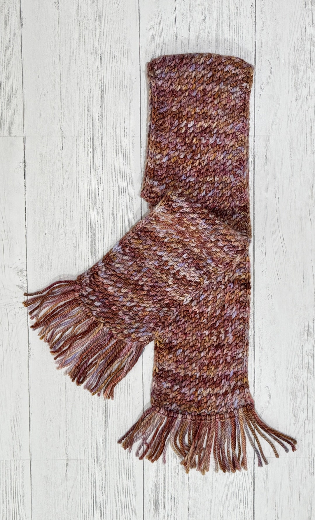 Bilateral Slope Scarf Knit Pattern Bulky Yarn - Etsy